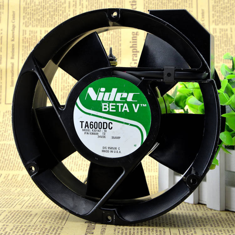 Nidec TA600DC A33142-10 24V 0.55A 17CM 17050 พัดลมอินเวอร์เตอร์ ...