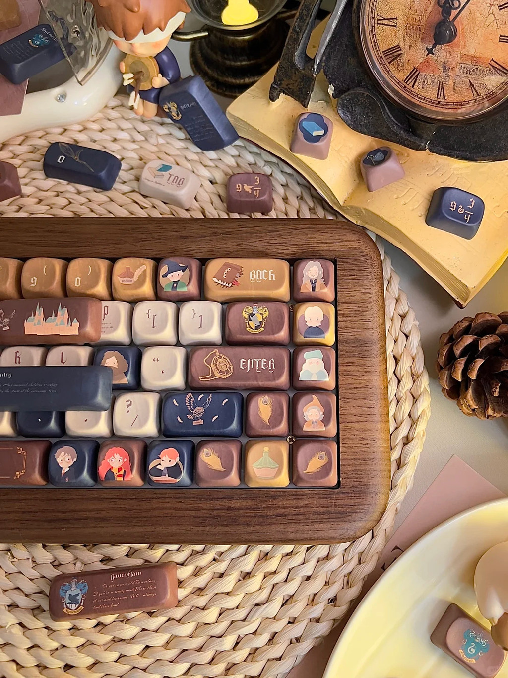 Hogwarts Keycap Cherry/XOA Profile 142 คีย์ PBT ห้าด้าน Dye Sublimation ...