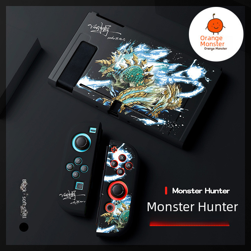 Orange Monster Nintendo switch OLED soft shell TPU split case ns ...