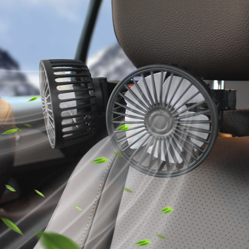 F4207 พัดลมดูดอากาศด้านหลังพัดลมแบบ Dual-Head USB Car Car | Shopee Thailand