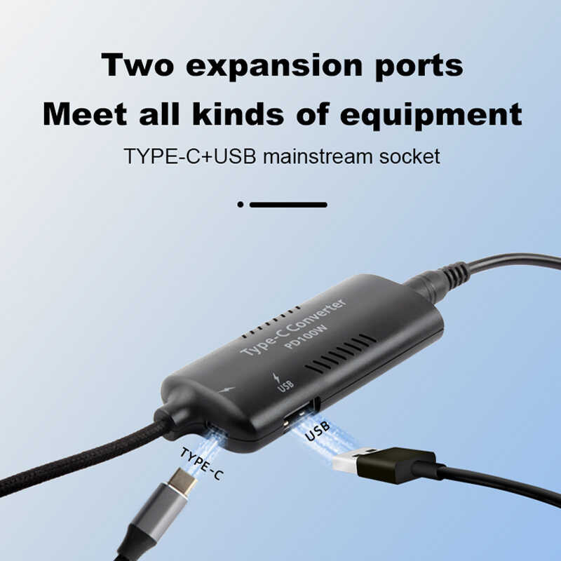 LY สากล 100W PD USB ประเภท C Usb-C อะแดปเตอร์ชาร์จแปลง + D-Tap Dtap 5 ...