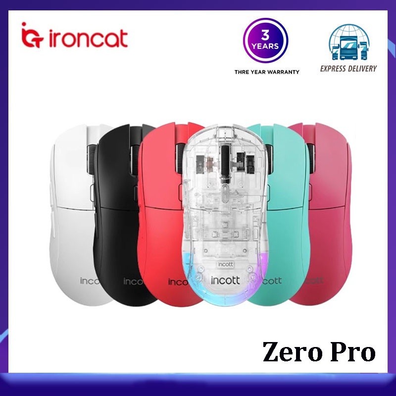 Ironcat Zero Pro Db Mouse Incott เมาส์เกมเมอร์ไร้สายบลูทูธ 2.4g E ...