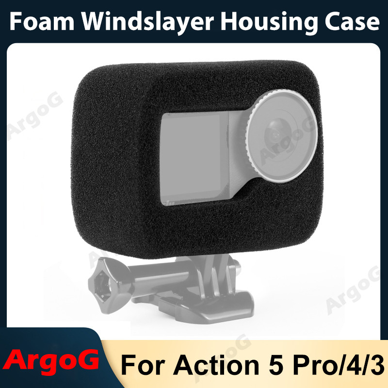 Argog โฟม Windslayer สําหรับ DJI OSMO Action 5 Pro/4/3 Windproof โฟมลด ...