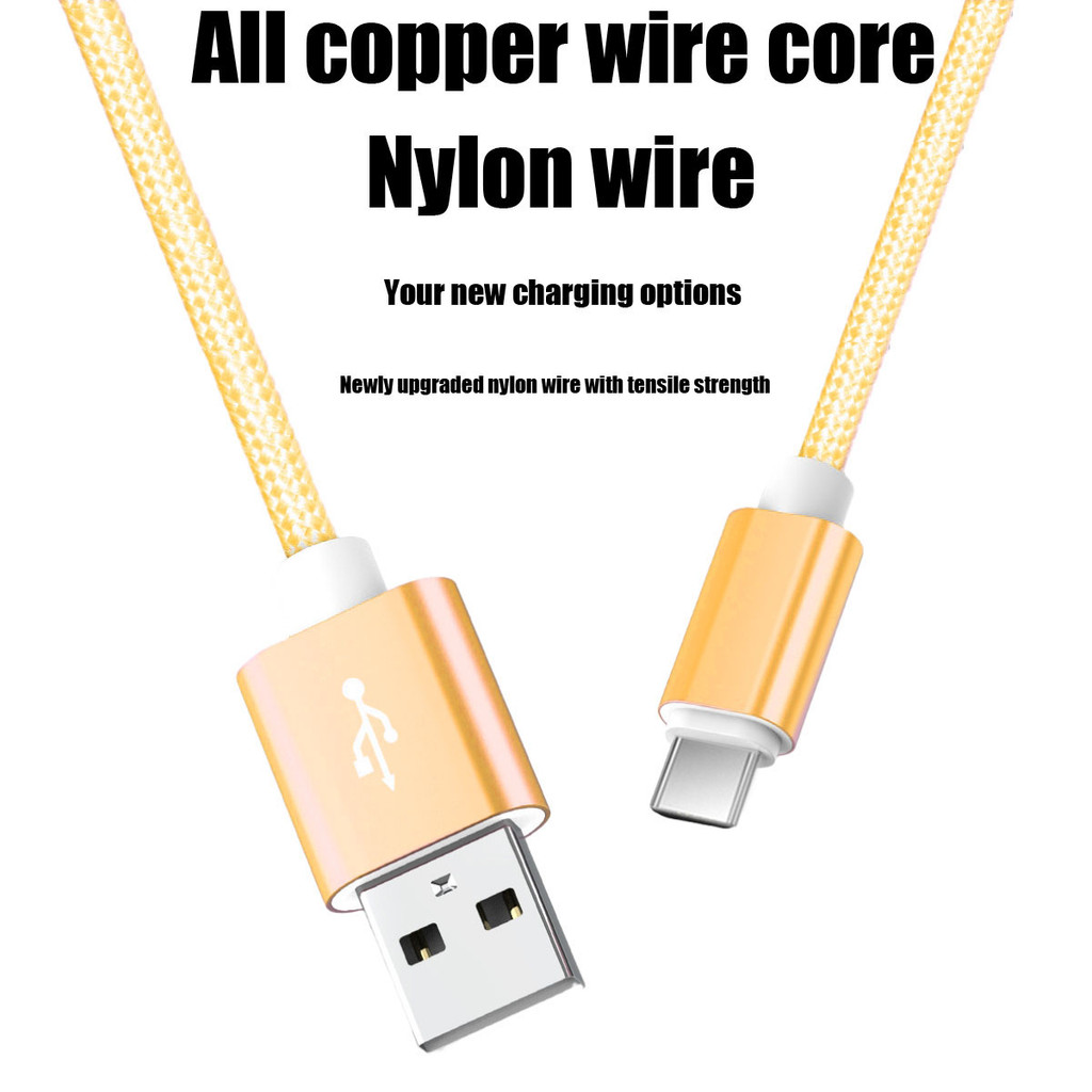 2m Micro USB Cable Fast Speed Charge Wire 1M Type-C Data Transmission ...