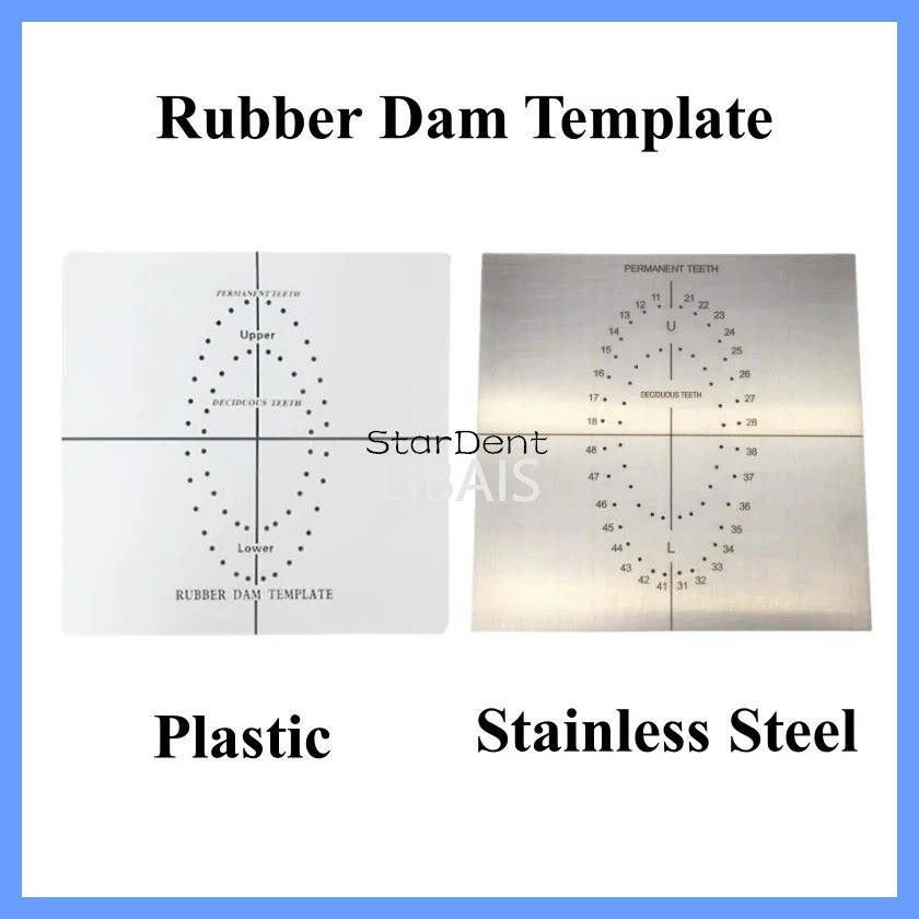 a 1Pc Dental Plastic/Stainless Steel Rubber Dam Punch Sheets Hole ...