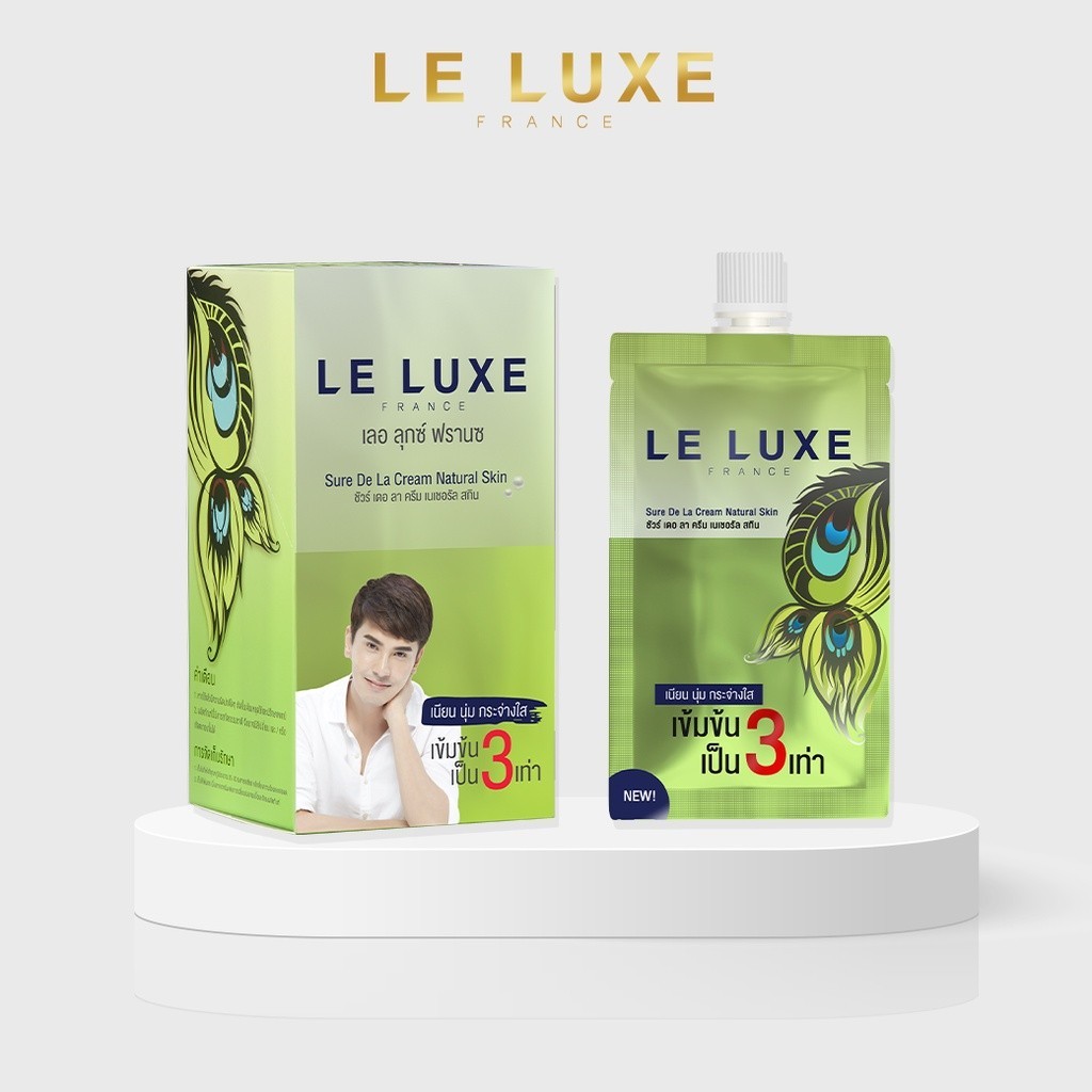 ฟิกเกอร์ Leluxe France - Sure De La Cream Natural Skin 7ml x 1กล่อง (6ซอง/1กล่อง) | Shopee Thailand