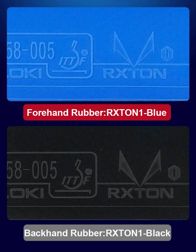 มาใหม่ ไม้ปิงปองสำเร็จรูป Loki รุ่น K5000 ยางสี ดำ + ฟ้า เท่ ไม่เหมือนใคร ฟองน้ำหนา เด้ง Loki ...