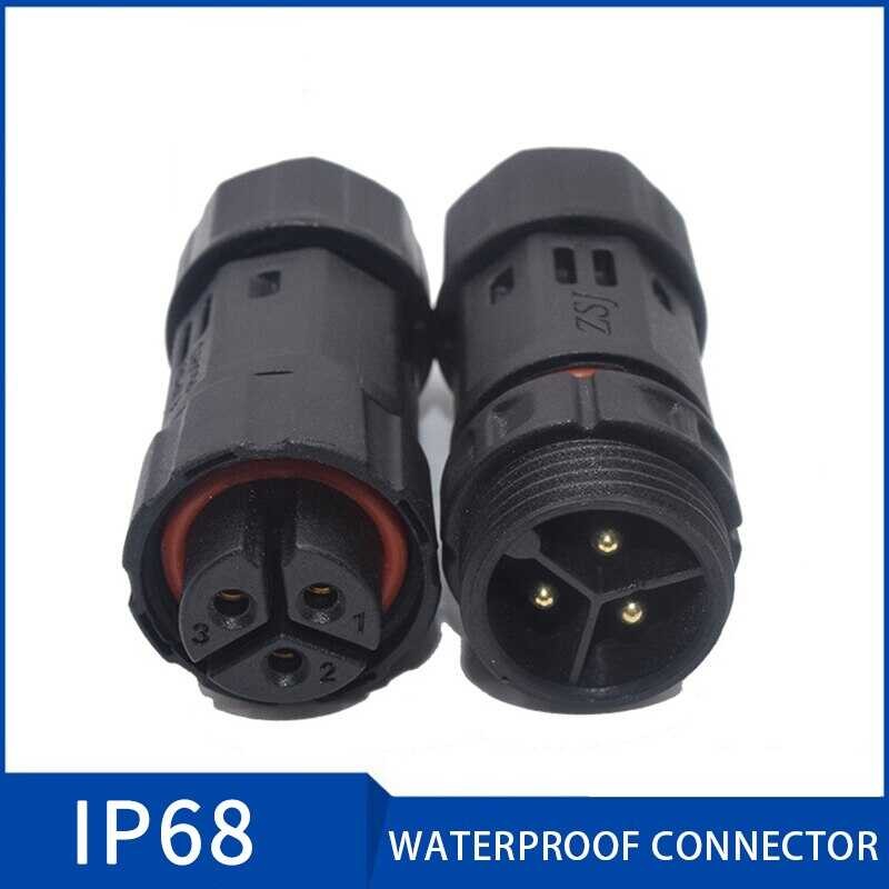 M19 3Pin Ip68 Waterproof Connector Plug Socket Male Female 2 3 4 5 6 7 ...