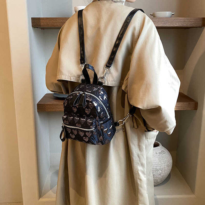 Xixi Retro New Korean Canvas Backpack Crossbody Bag Fashion Student ...