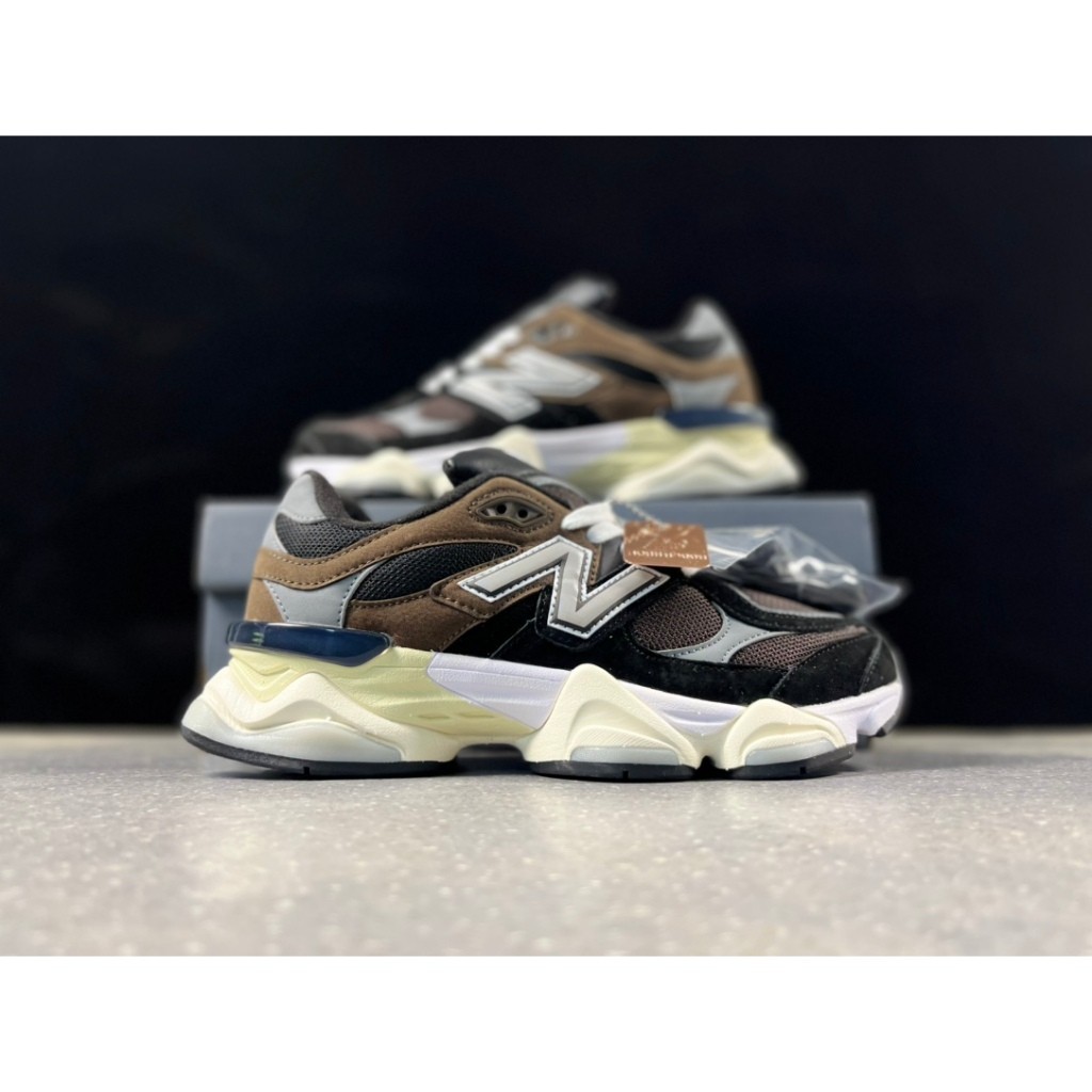 New Balance NB 9060 อินเทรนด์รองเท้ากีฬาสีกาแฟสีดําลําลองสบาย U9060BRN ...
