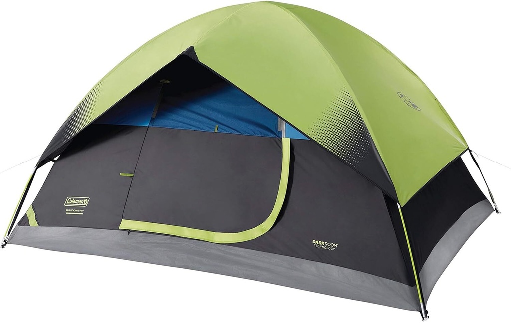 Camping Tent, 4/6 Person Tent Blocks 90% of Sunlight and Keeps Inside ...