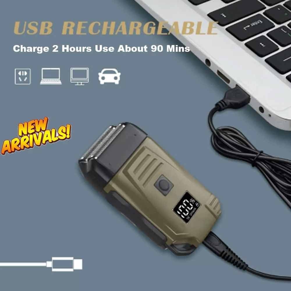 USB Rechargeable Foil Shaver Electric Cordless Wet/Dry Shaver Razor for ...