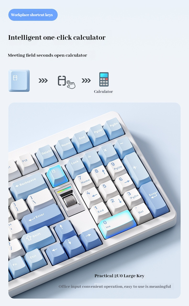 MCHOSE G98 V2 คีย์บอร์ด Tri-mode โครงสร้างปะเก็นไร้สาย Hot Swappable สวิทช์ 10000mAh แบตเตอรี่ ...