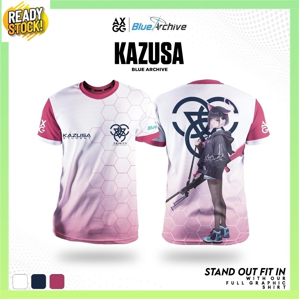 [จัดส่งรวดเร็ว] Blue Archive - Kaho/Kanna/Karin/Kasumi/Kazusa/Koki/Maki/Makoto/Mashiro" เสื้อยืด ...