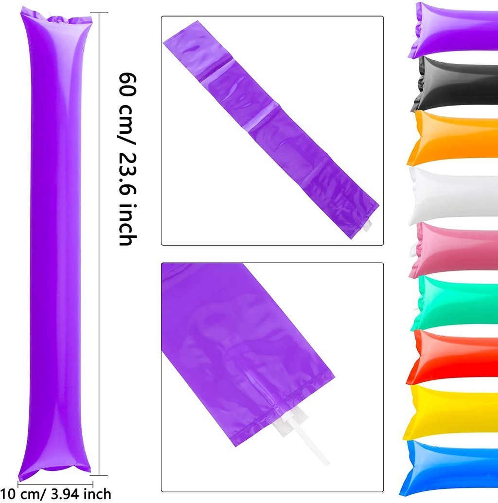 20 ชิ้น Inflatable Cheering Sticks Thunder Sticks มือถือเชียร์ Sticks ...