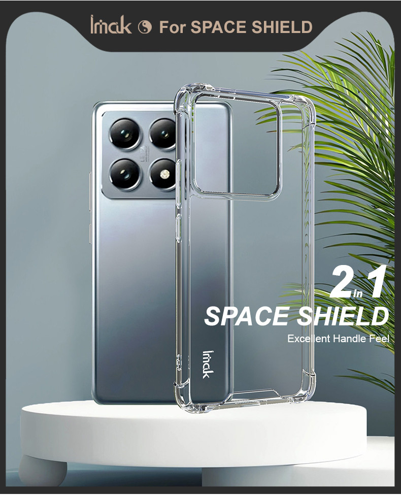 Imak PC + เคสโทรศัพท์ TPU สําหรับ Xiaomi 14T Pro 14T 5G โปร่งใส Anti ...