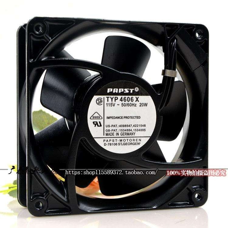 Papst TYP 4600N/X/Z 4606N/X/Z 12038 110V โลหะทั้งหมดพัดลมระบายความร้อนทนอุณหภูมิสูง | Shopee ...