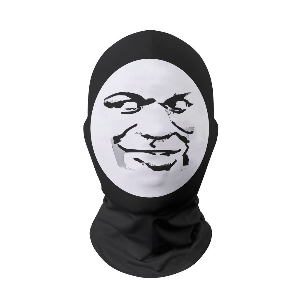 Party 3D Funny Gauze Mask Johnson Macy Face Print Headgear Kanye Spoof ...