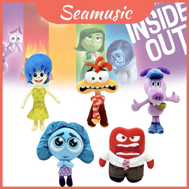 Inside Out 2 Plush Mind Agents Cuddly ของเล่นตุ๊กตาผมสีฟ้าและสีเหลือง ...