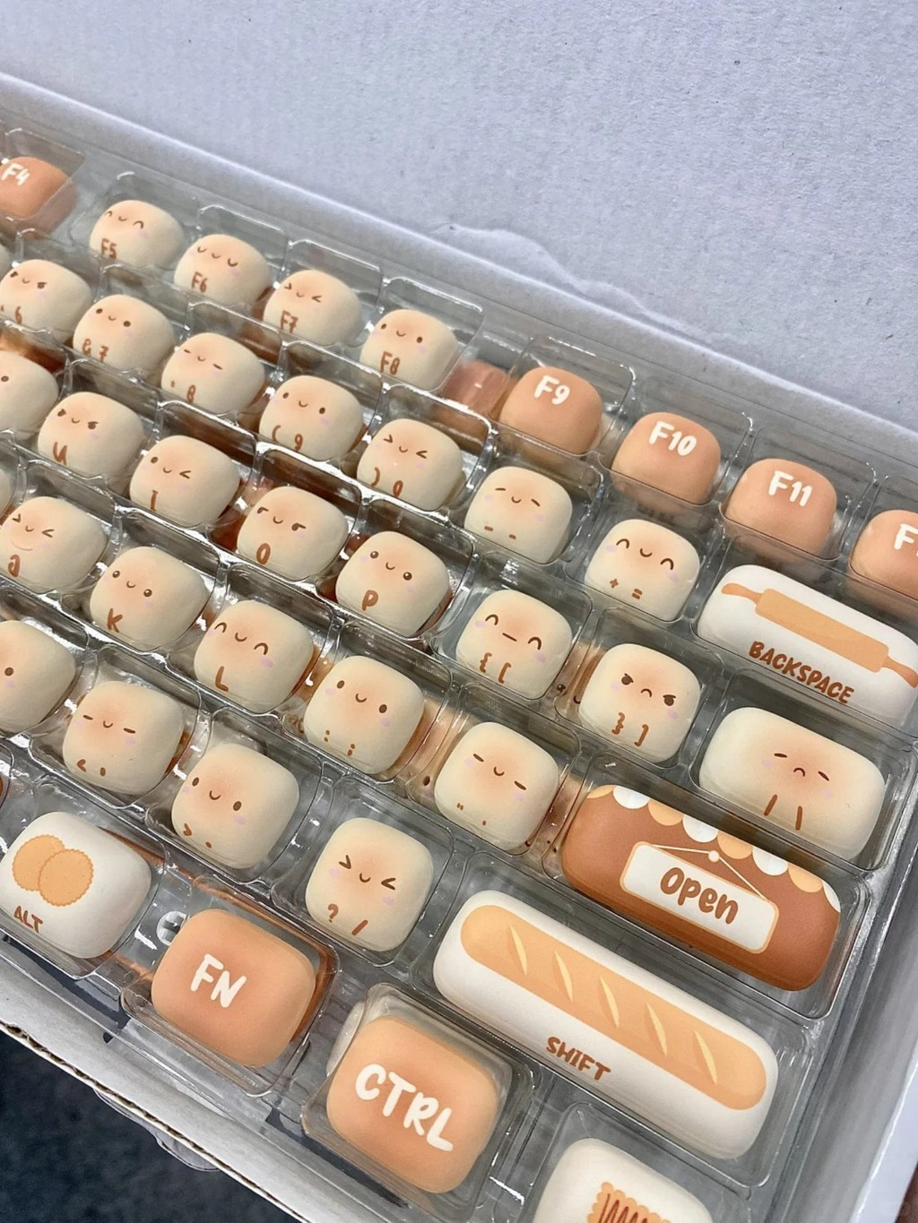 ขนมปัง Paradise Keycap MOG โปรไฟล์ 139 คีย์ PBT ห้าด้าน Dye Sublimation ...