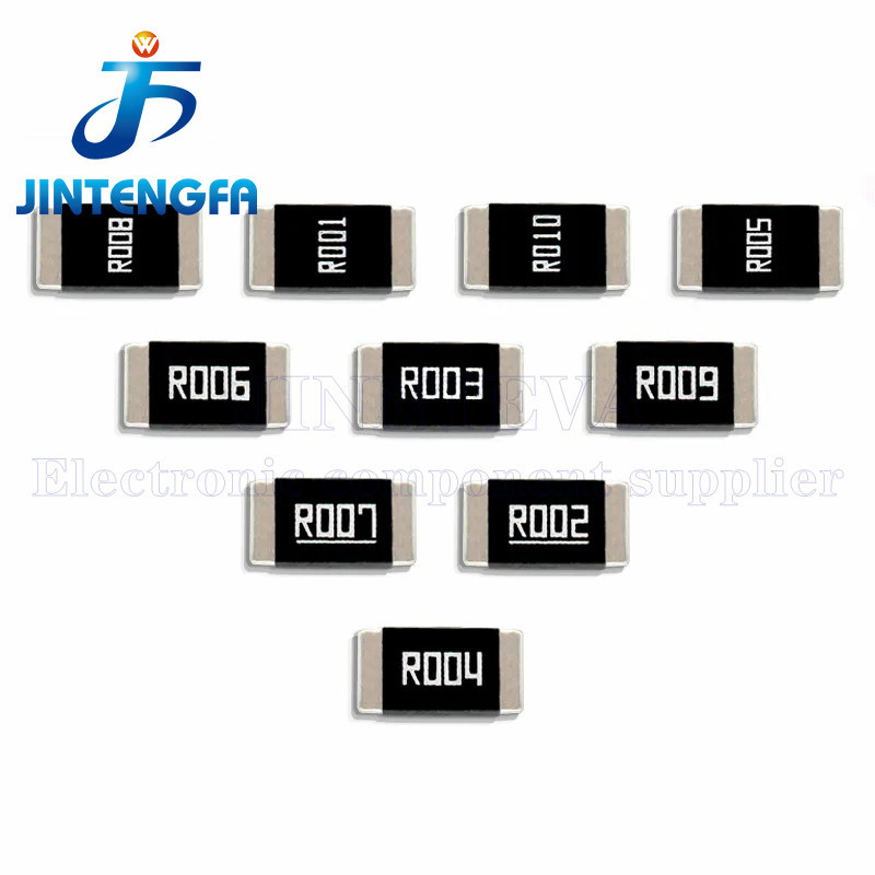 ตัวต้านทานโลหะผสม 10PCS ตัวต้านทานโลหะผสม 2512 1% 2W SMD R001 R002 R003 ...