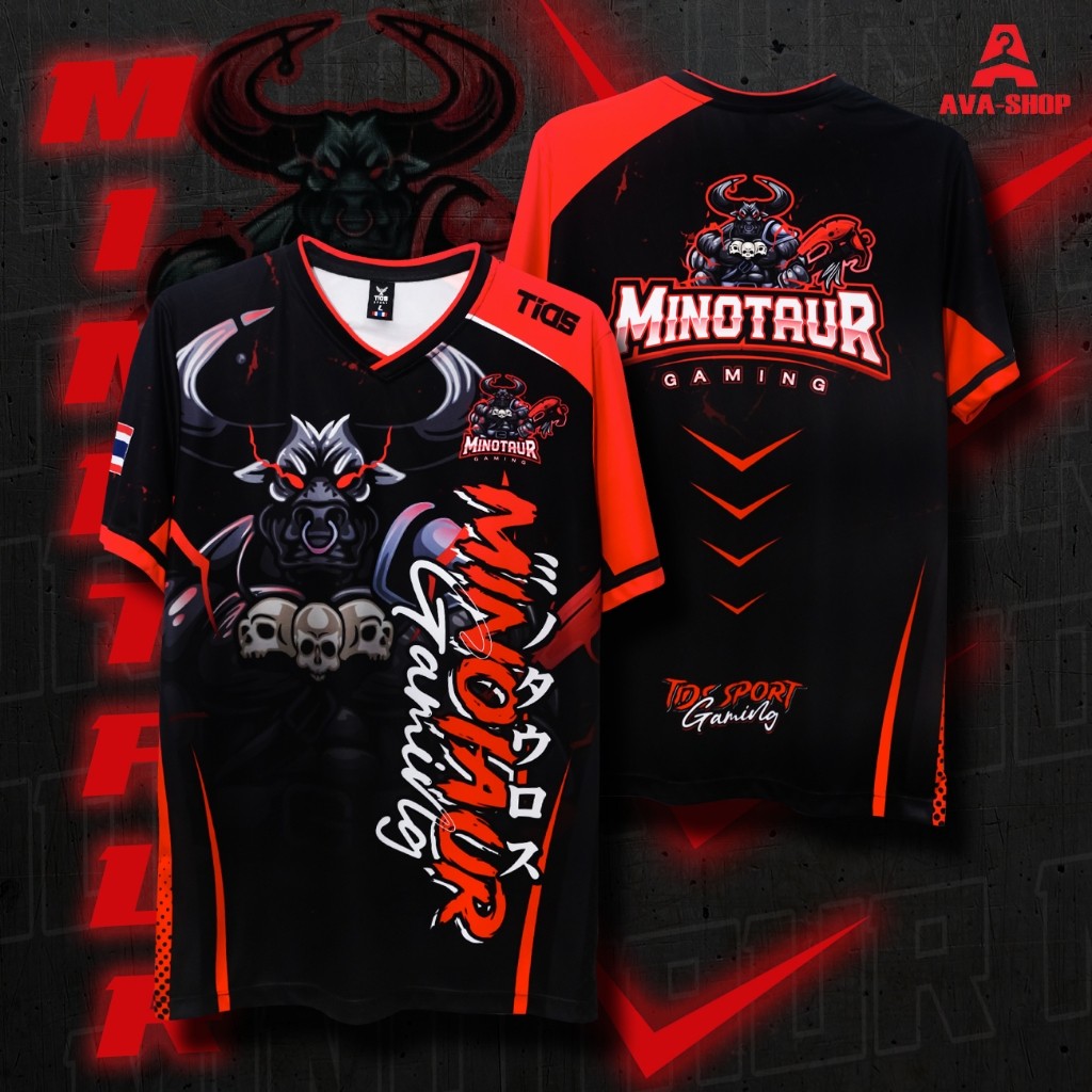 ซีไล E-Sport T-Shirt เสื้อเกมเมอร์ ลาย MINOTAUR | Shopee Thailand