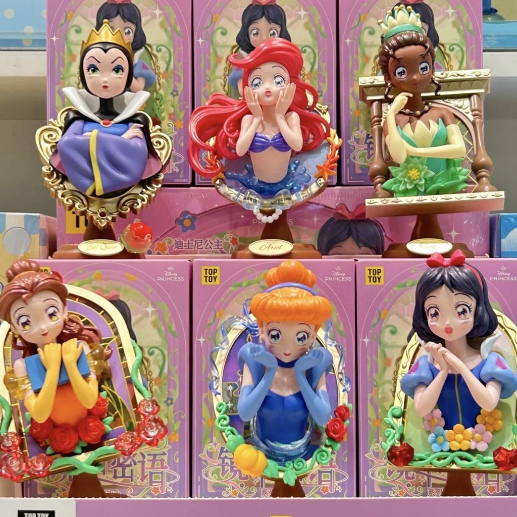 TOPTOY ของแท้ Disney Princess Whisper in the Mirror Series กล่องตาบอด ...