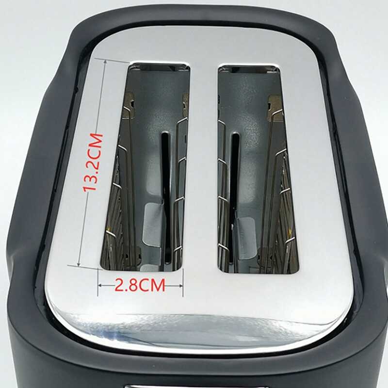 Slice 2 Extra-Wide Slot, 7 Shade Settings, Toaster For Bread, English ...