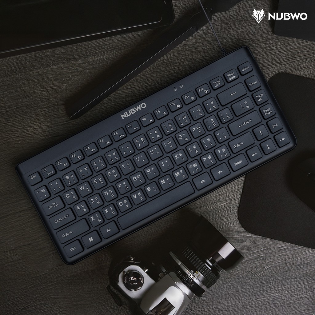 [ประกัน 1ปี] NUBWO NK53 WIRED MEMBRANE KEYBOARD ขนาด 75% ปุ่มนุ่ม เสียง ...