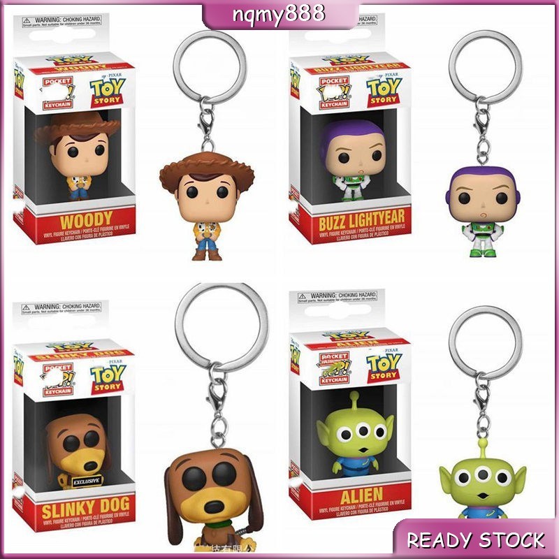 Funko Pop Toy Story พวงกุญแจน่ารัก Buzz Lightyear Amadeirado Alien ...
