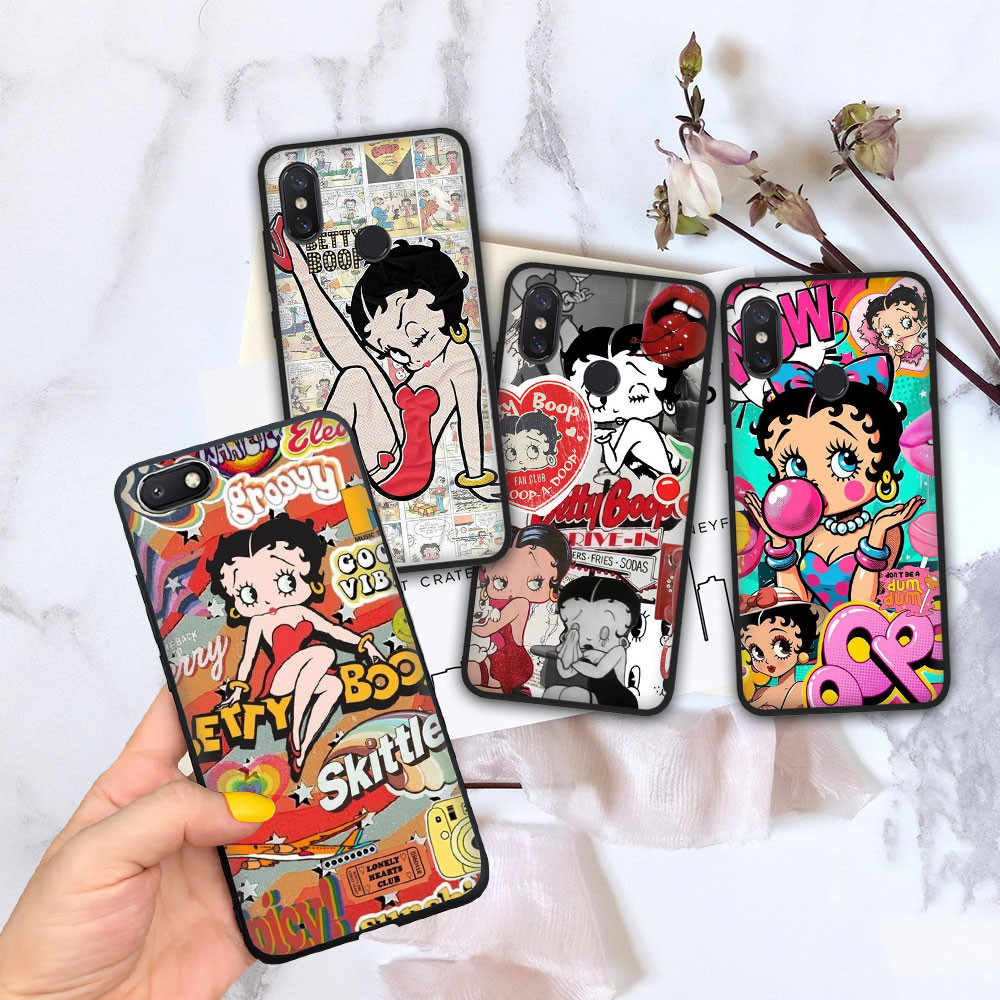 Samsung Galaxy S21 Fe S21Ultra S21Plus S23 Fe S23ultra S23 Plus D488 betty boop โทรศัพท์ซิลิโคน ...