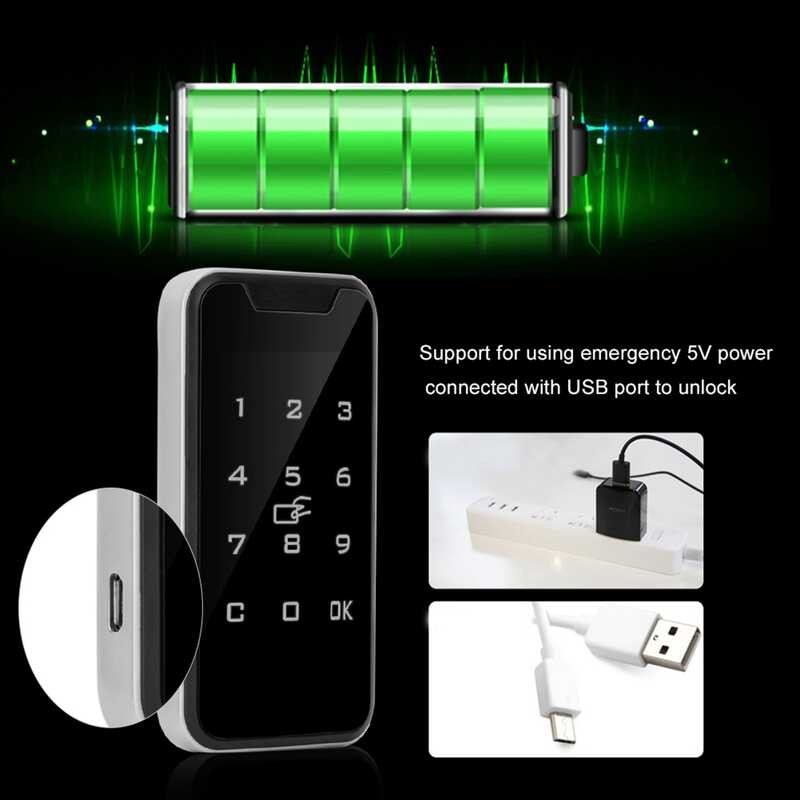 Smart Digital RFID Password Touch Keypad Electronic Wardrobe File ...