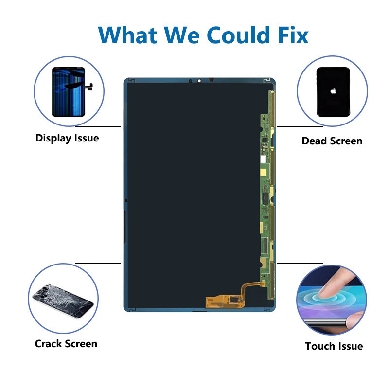 Oem LCD สําหรับ Samsung Galaxy Tab S5e SM-T725 SM-T720 T725 T720 AMOLED Touch Screen Digitizer ...