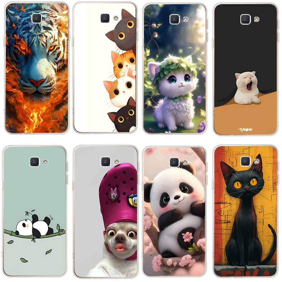 เคสสําหรับ Samsung galaxy J7 prime Soft Case TPU Print Phone Cover ...