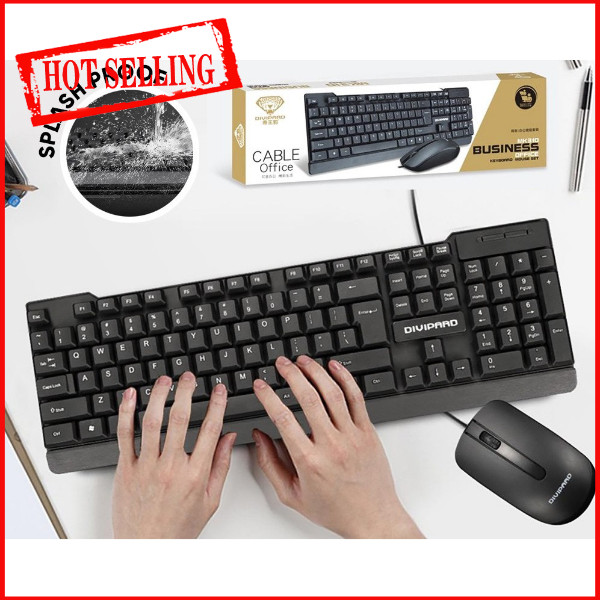 ขายดี# Keyboard Mouse Combo Divipard Keyboard และ USB Mouse MK310 ...
