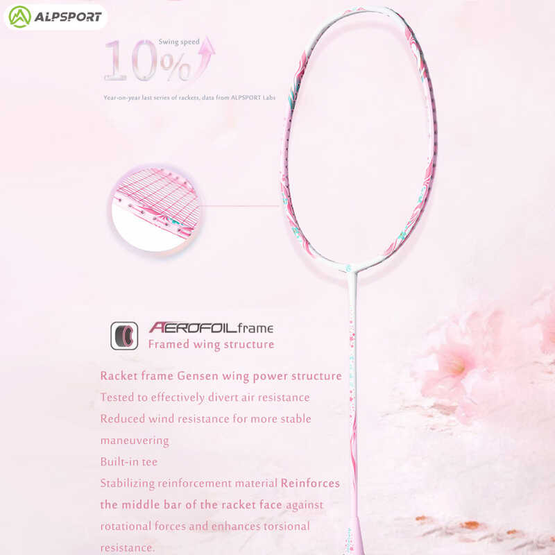 ALP TX 100% Carbon Fiber Racket,Badminton Original Set, Suitable For ...