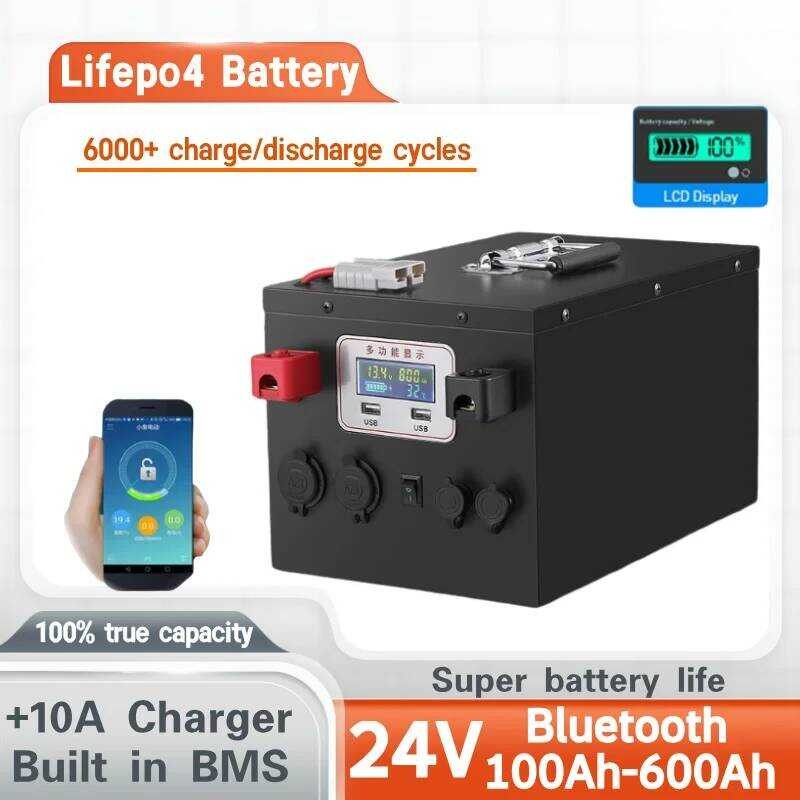 แบตเตอรี่ Lifepo4 KF 24V 100Ah 150Ah 200Ah 300Ah 400Ah 500Ah 600Ah แบบ ...