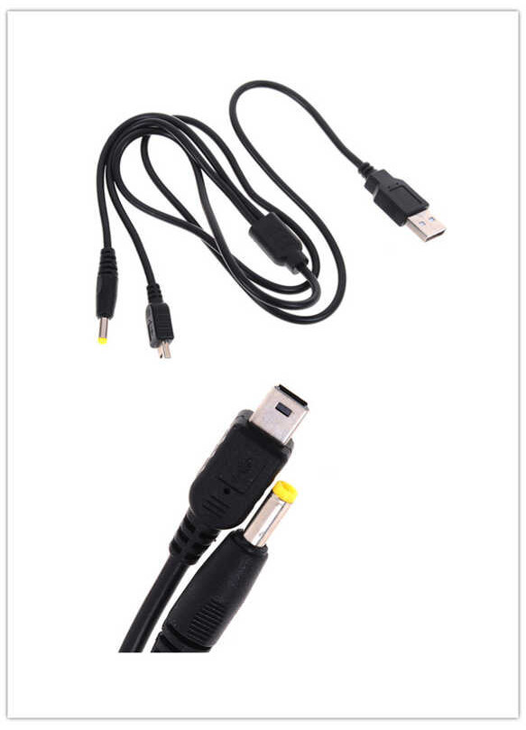 ใน 1PC 2 1 USB Data Cable Charger สำหรับ Psp 1000/2000/3000 Playstation ...