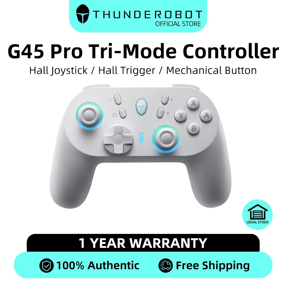 Thunderobot G45 Pro Tri-Mode Gamepad, ไร้สาย 2.4G, แบบมีสาย, ตัวควบคุม ... Thunderobot G45 Pro Tri-Mode Gamepad, ไร้สาย 2.4G, แบบมีสาย, ตัวควบคุม ...