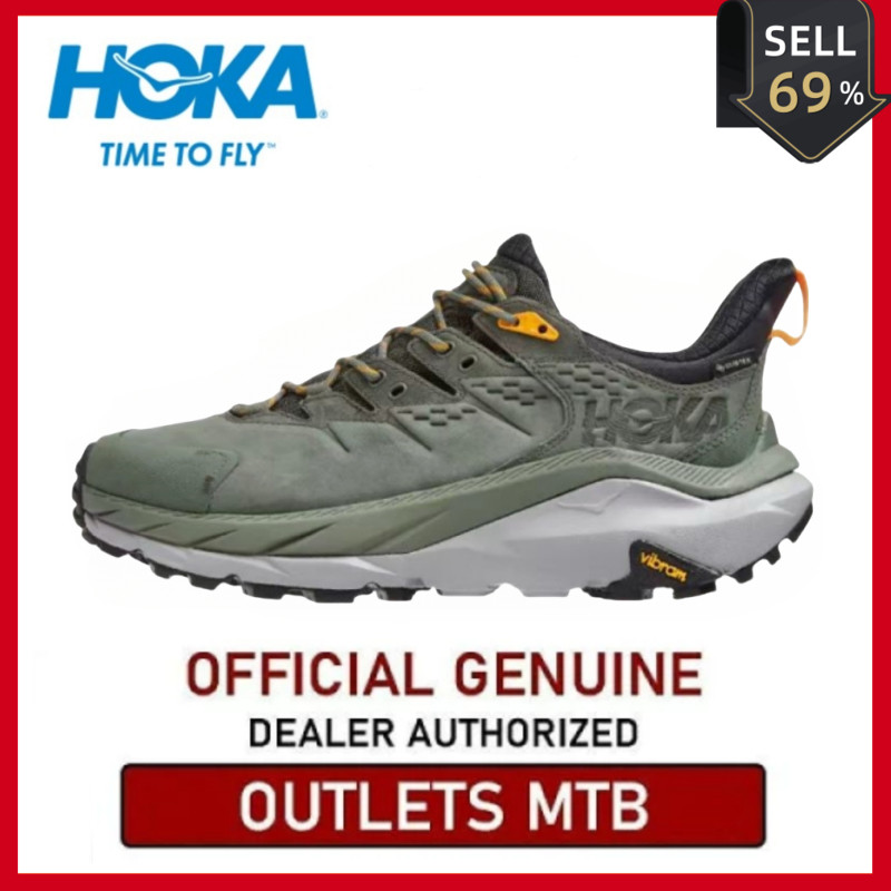 【100%Original】HOKA ONE ONE Kaha 2 Low GTX Olive Green Low-top Sneakers ...