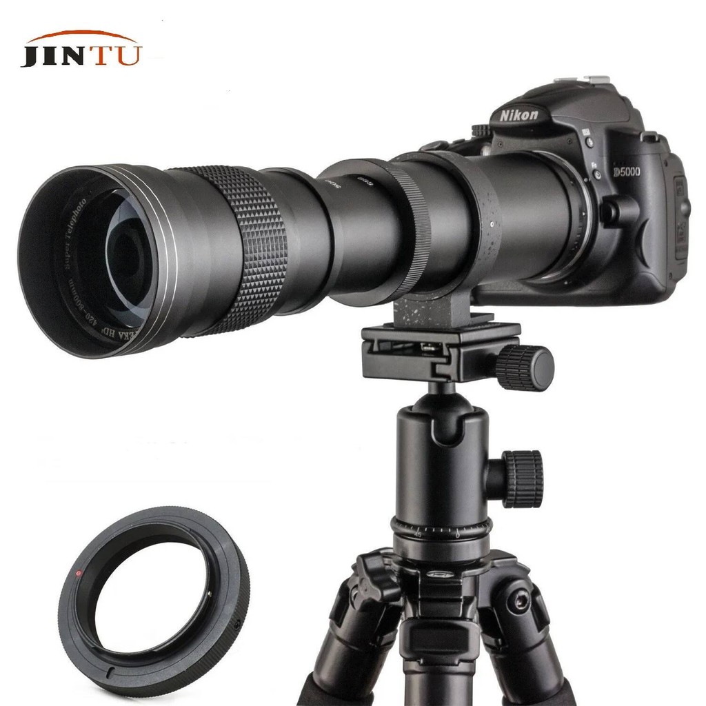 NIT JINTU 420-800 มม.F/8.3-16 เลนส์ Super Telephoto คู่มือโฟกัสซูมเลนส์ ...