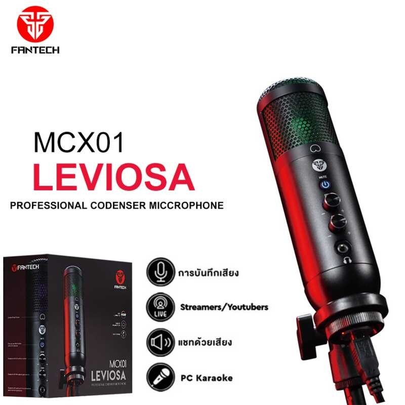 FANTECH Mcx-01 LEVIOSA RGB Professional Condenser Microphone ไมค์อัด ...
