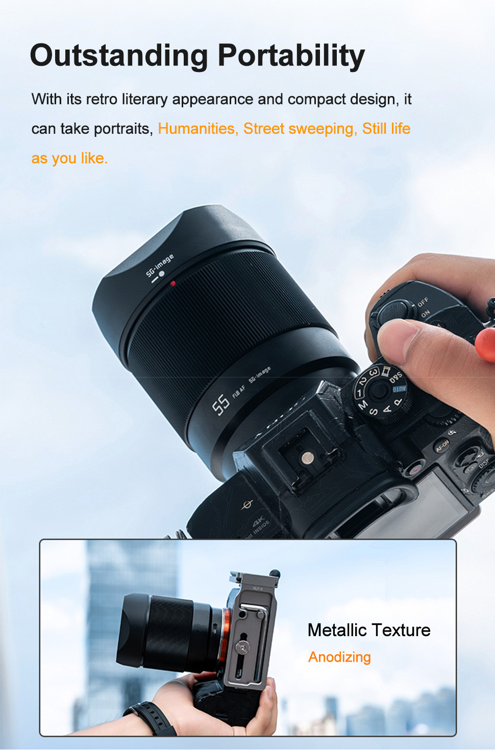 SG Image 55mm F1.8 Full Frame AF Auto Focus Portrait Mirrorless กล้อง ...