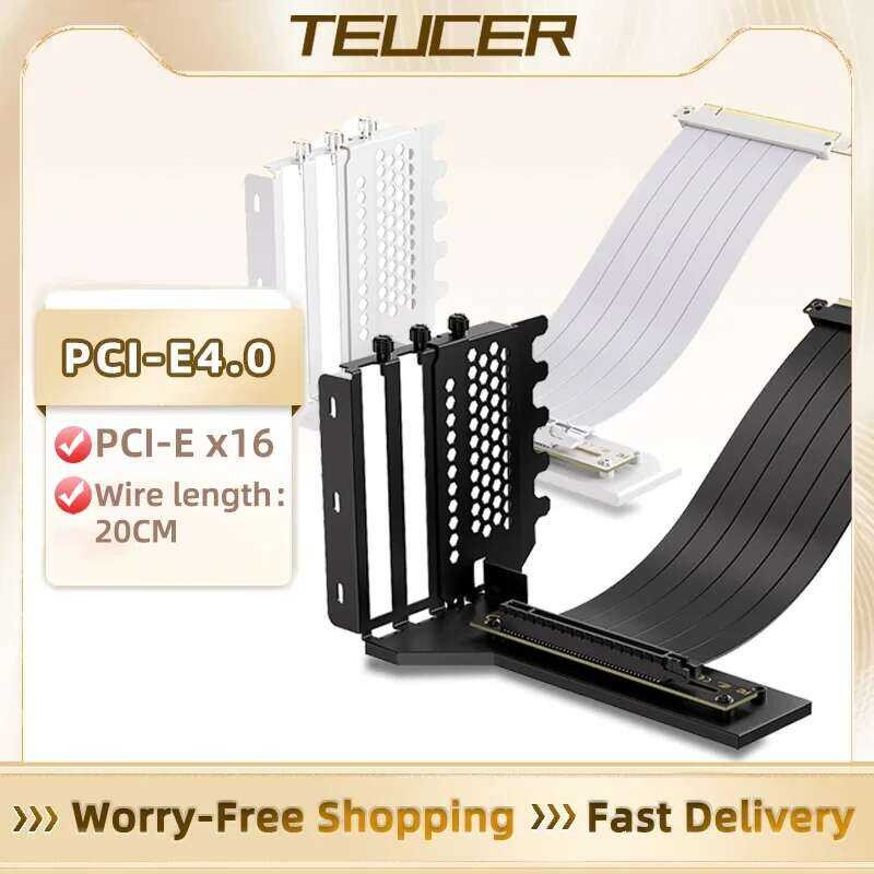 TEUCER ชุดติดตั้งการ์ดกราฟิก L-Z3 PCI-E3.0 แนวตั้ง 200 มม. สายต่อ PCI-E ...