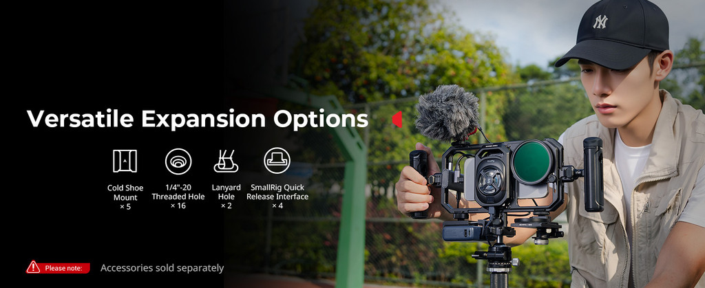 Smallrig All-in-One Cooling Dual Handle Phone Cage Kit สําหรับ iPhone/Android Live Streaming ...