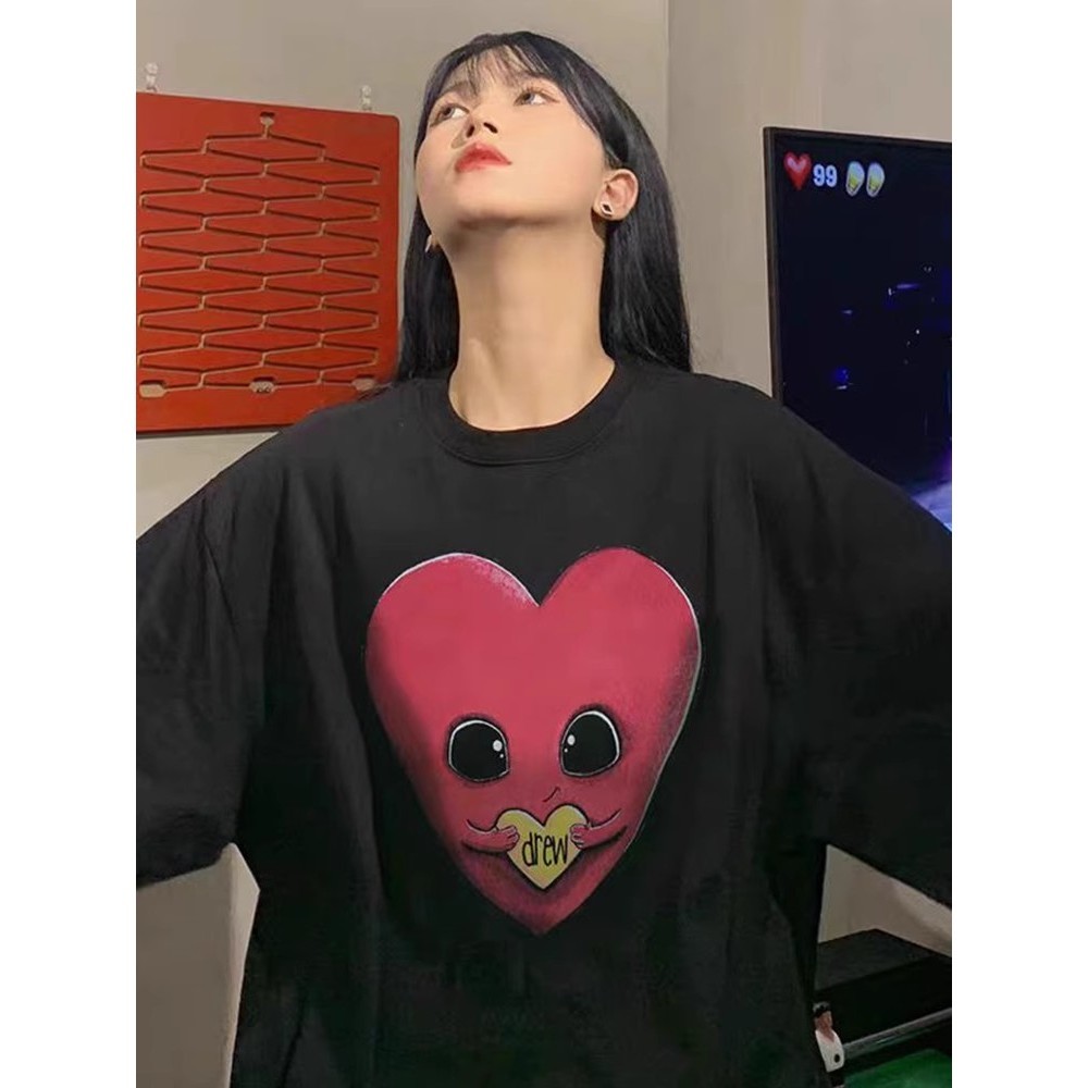 ♞Drew Love Smiley Face Niche แบรนด์อินเทรนด์ American High Street ...