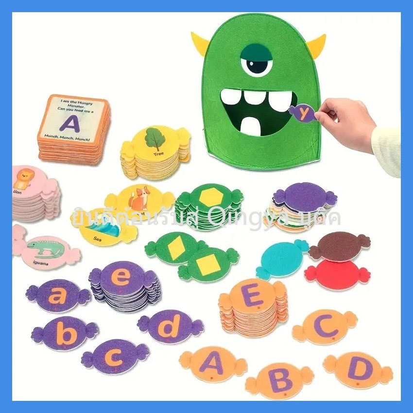 AA Alphabet Monster Matching Game Fun Letter Recognition Toy for ...