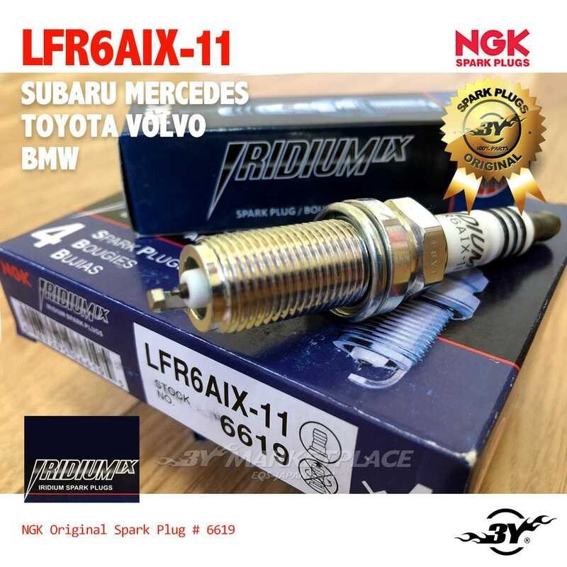 NGK หัวเทียนขั้ว Iridium Lfr6aix-11 #6619 (1ชุด4หัว) ใช้สำหรับรถยนต | Shopee Thailand