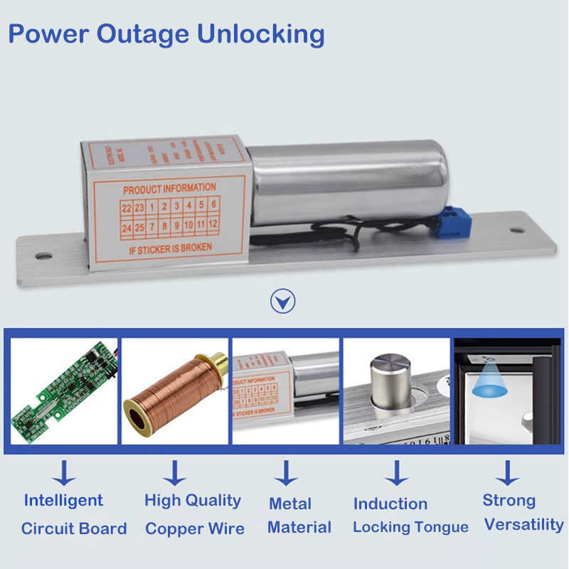 Boland Dc12v Fail Safe Electric Bolt Lock Low Temperature Drop ...