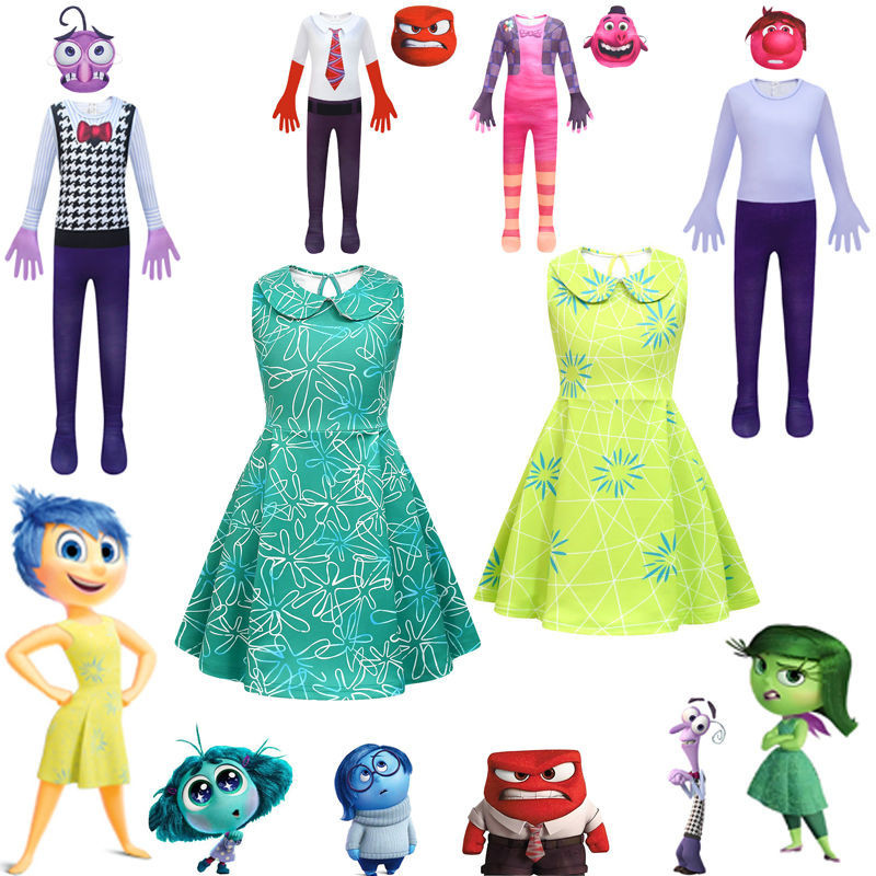 Inside Out 2 Cosplay LeLeYanYi Dress Angry And Scared Jumpsuit ...